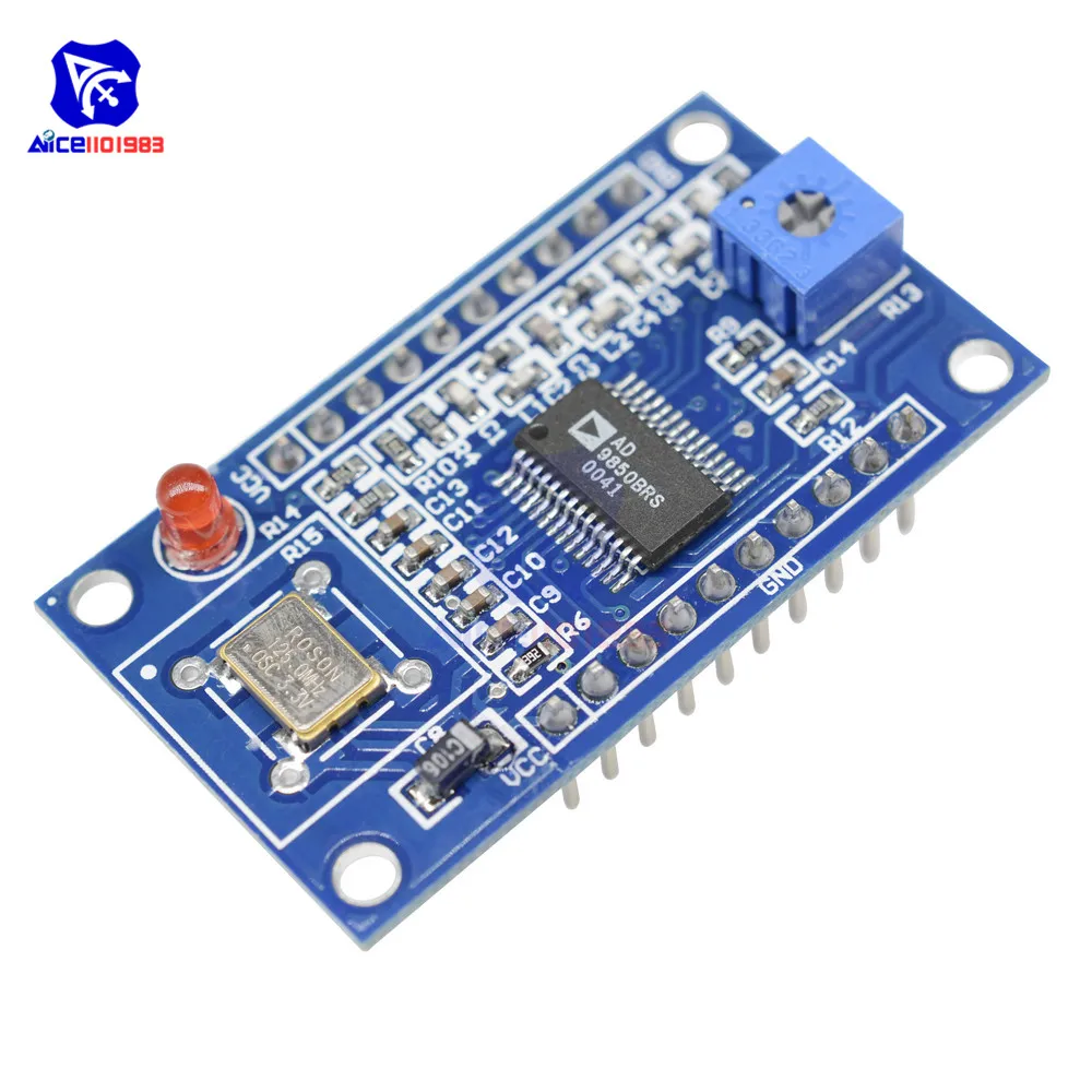 AD9850 모듈 DDS 신호 발생기 모듈 0 40MHz 테스트 장비 arduino용 사인파 2 구형파 출력 2 개|반도체 집적 ...