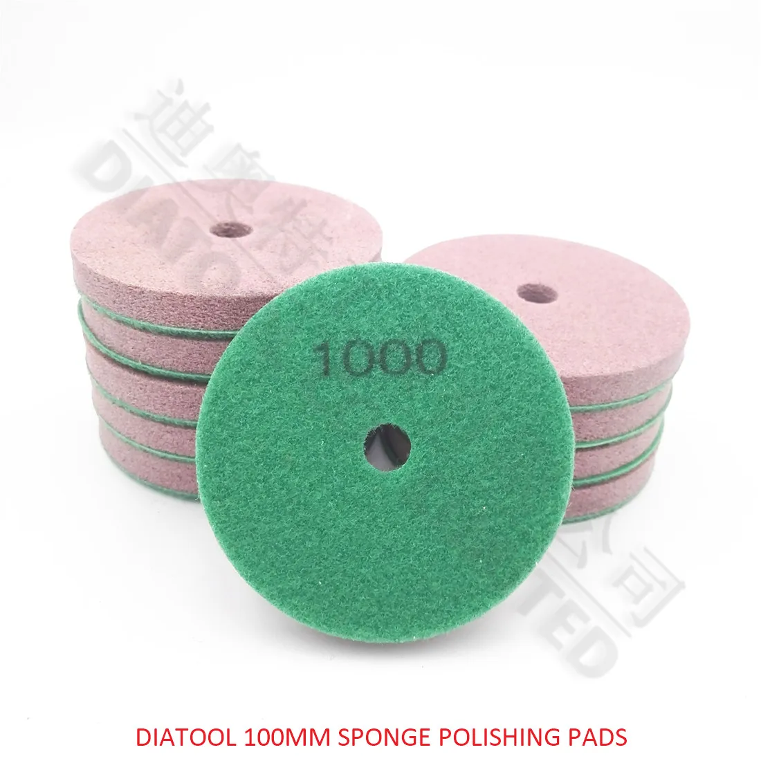 DIATOOL 10pcs 100MM Sponge Diamond Polishing Pads for marble soft Stone ...
