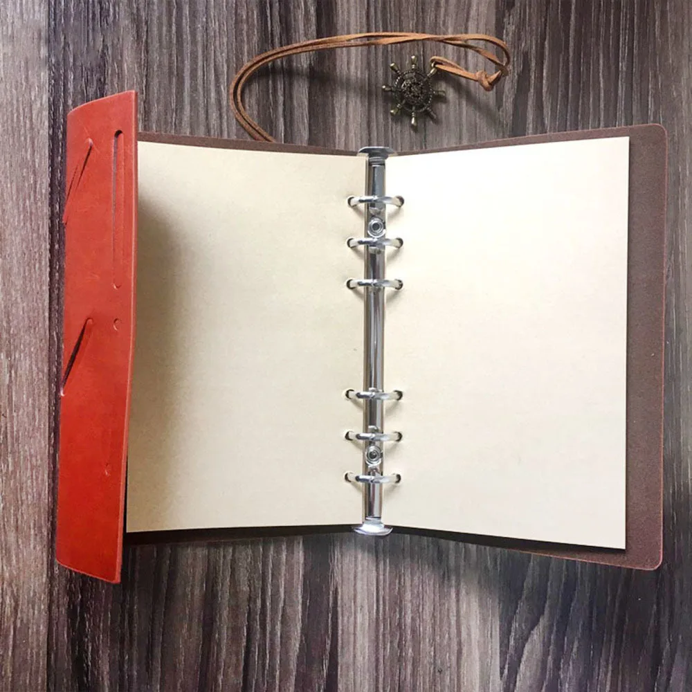 Classic Notebook PU Leather Blank Pages Vintage Notebooks Pirate Copper ...