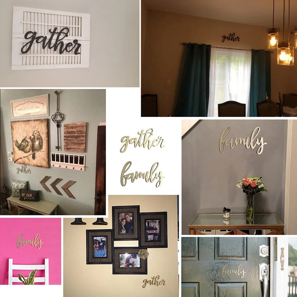 Wooden Letters Alphabet Word Decoration for Wedding Accessories Gather ...