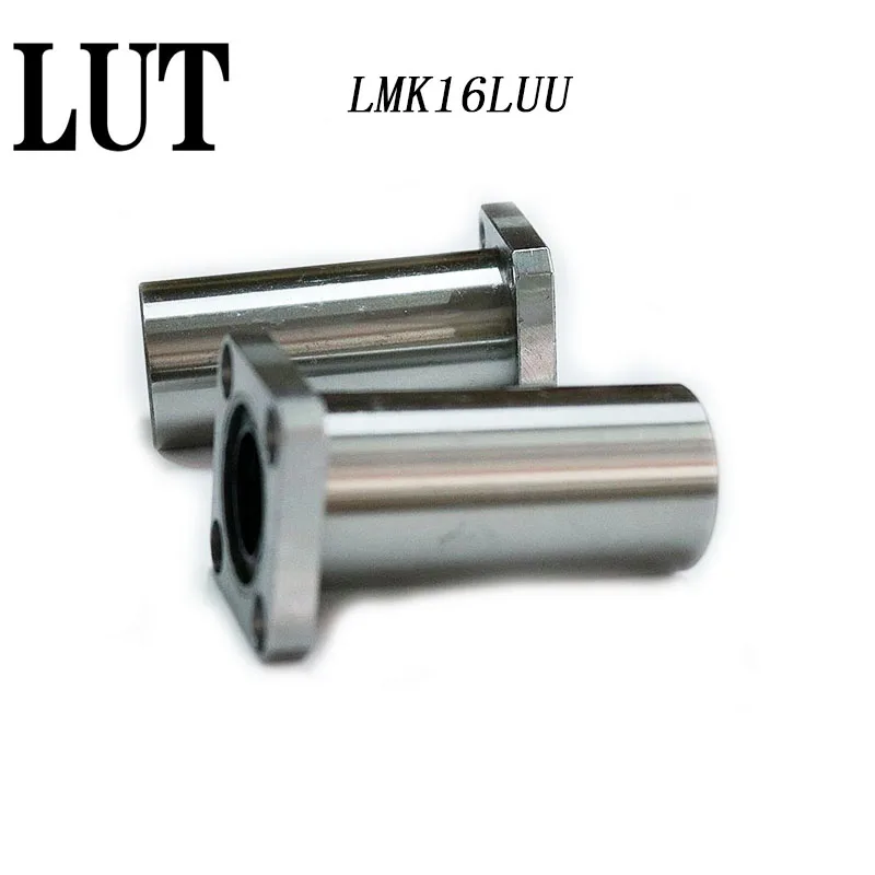 High quality 2 pcs LMK16LUU 16mm long type flange bearing linear bush ...