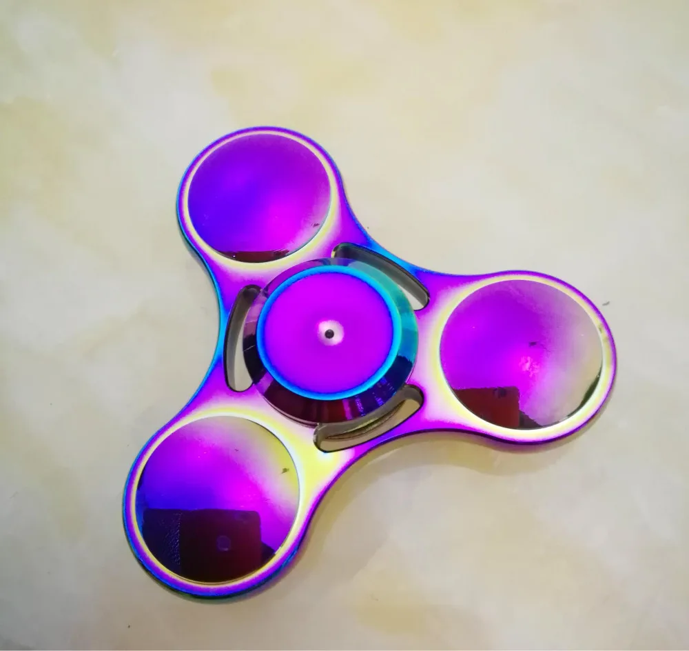 Top EDC Multicolour Finger Spinner Hand Big Steel Ball Anti Stress ...