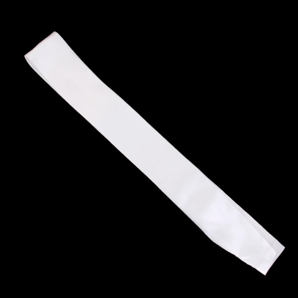 Blank White Satin Sash