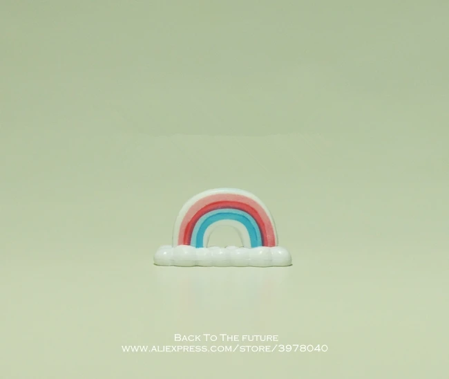 Disney Mickey Mouse Rainbow Bridge Backdrop 2cm Action Figure Posture ...