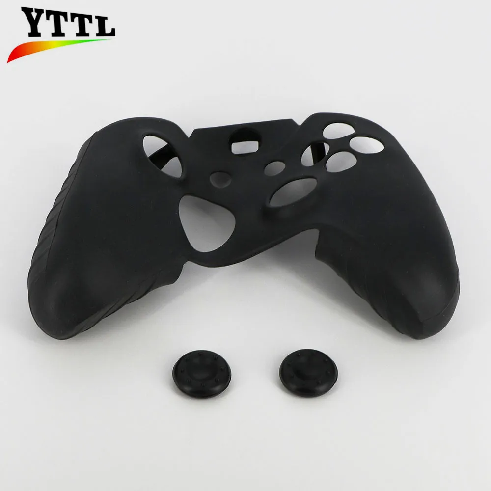 New Yttl Soft Silicone Gel Rubber Skin Case Cover For Xbox One Controller Gamepad With 2pcs