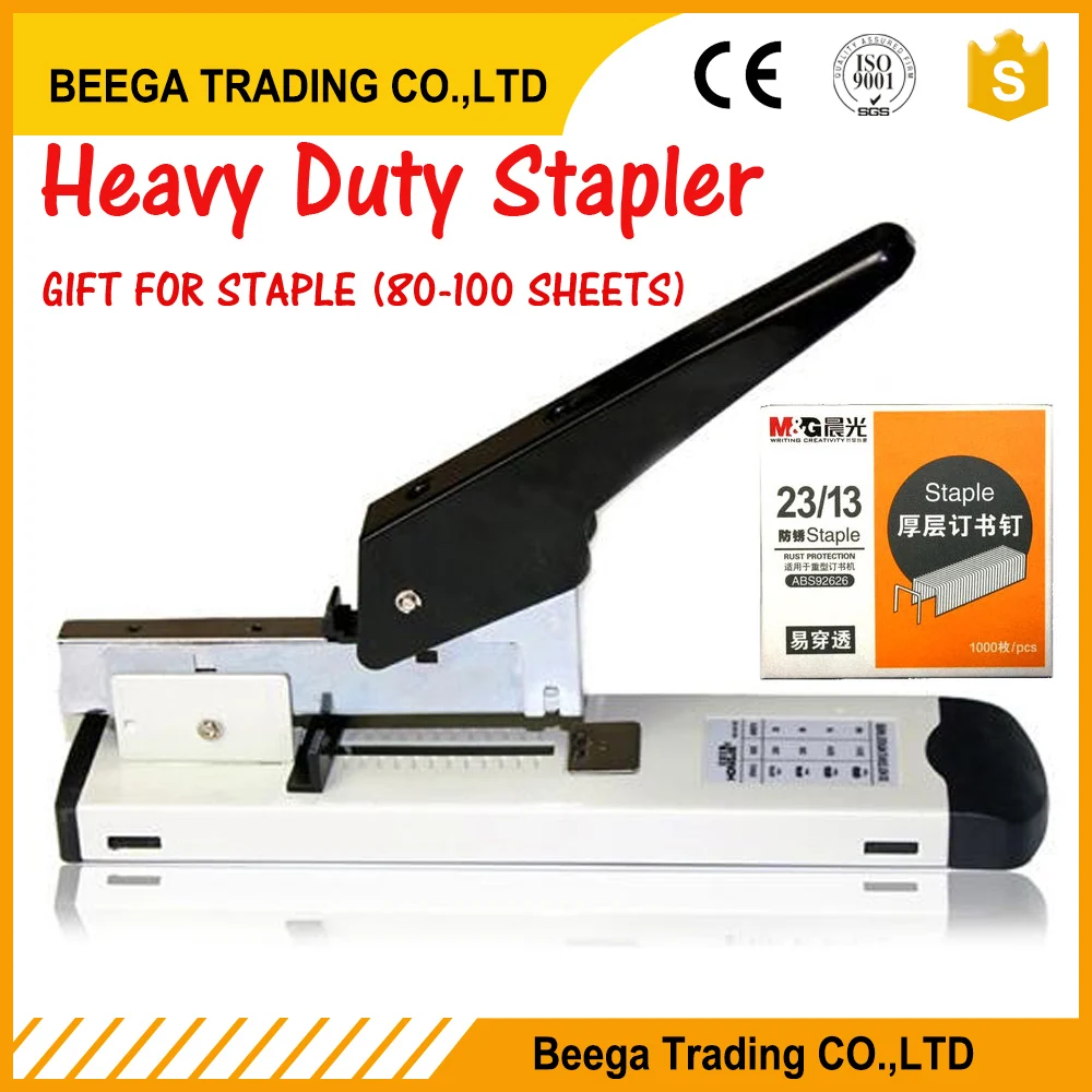 Newest-Heavy-Type-Metal-Stapler-Bookbinding-Stapling-120-Sheet-Capacity ...