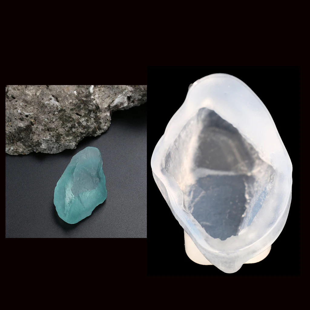 Natural Stone Shape Silicone Mold Jewelry Making Mould For Resin ...