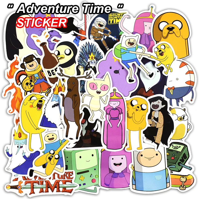 30 pcs Adventure Time Cartoon Sticker For Laptop Luggage Wall Car ...
