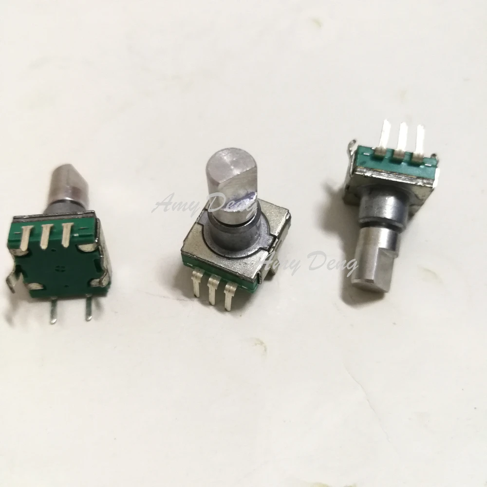 50pcs/lot EC11 encoder switch 30 posioning 15 pulse shaft length 14MM ...