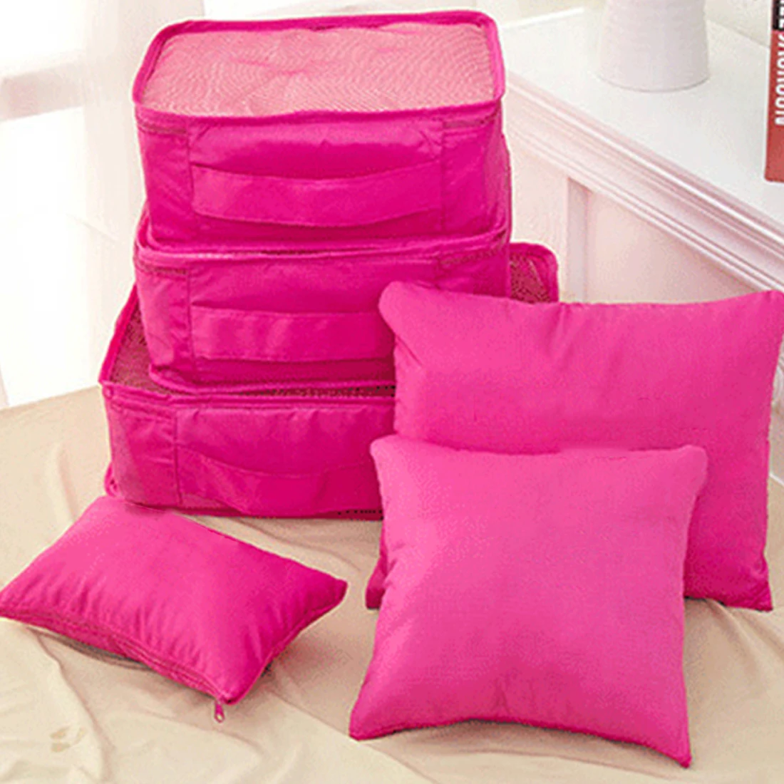 6PCS/Set Travel Cases Clothes Tidy Storage Bag Box Luggage Suitcase ...