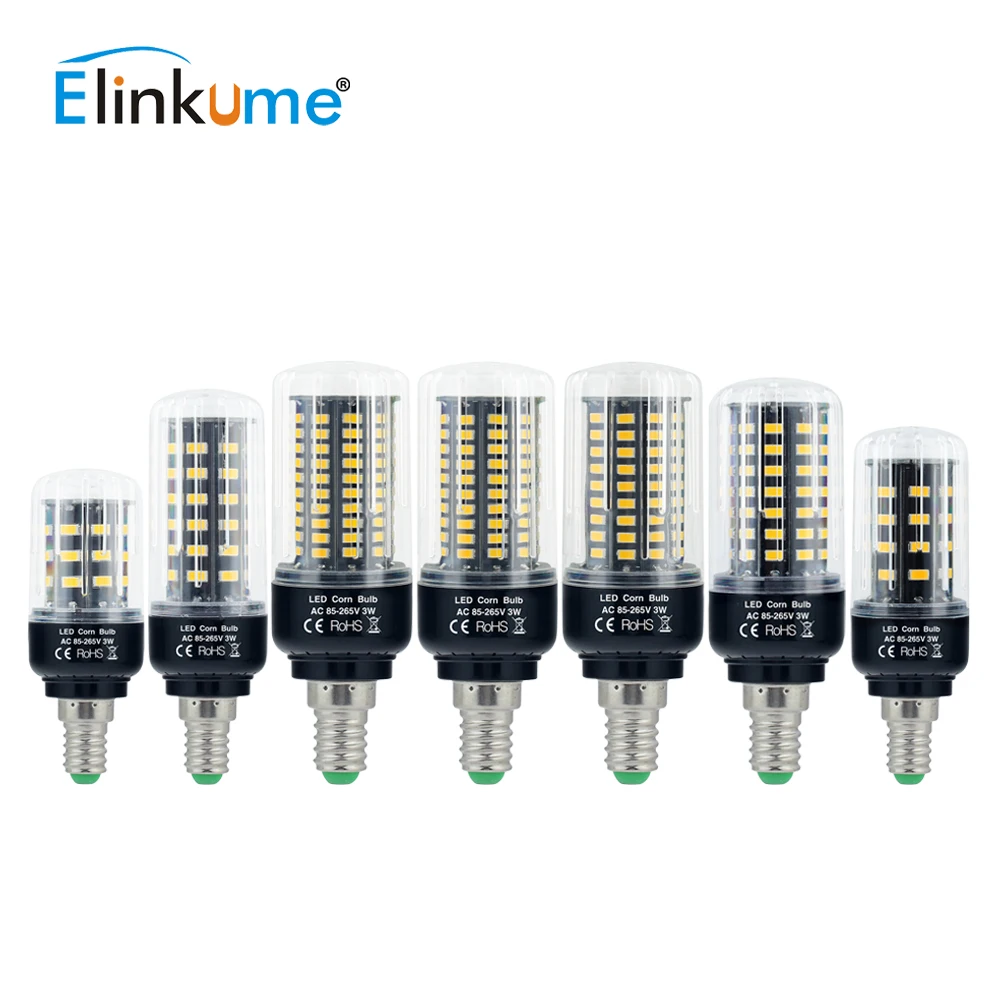 Elinkume E14 bombilla LED 5736 bombilla de maíz 110V 220V 230V bombilla ...