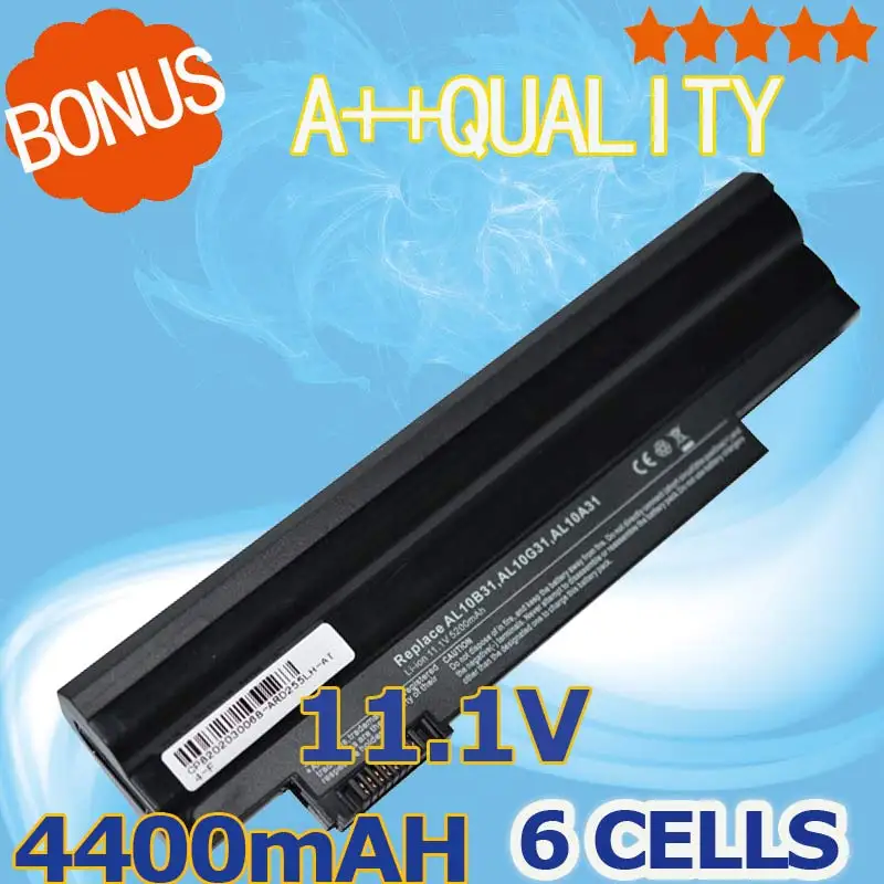 11.1V 4400mAh black Laptop battery for Acer Aspire One 522 722 D255 ...