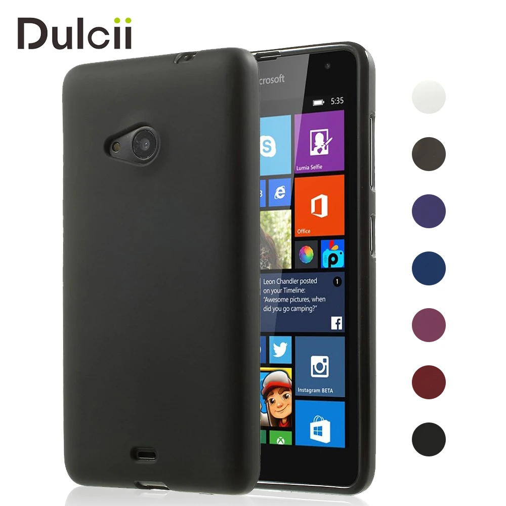 Dulcii For Nokia 535 Cover Matte TPU Back Gel Case for Microsoft Lumia ...