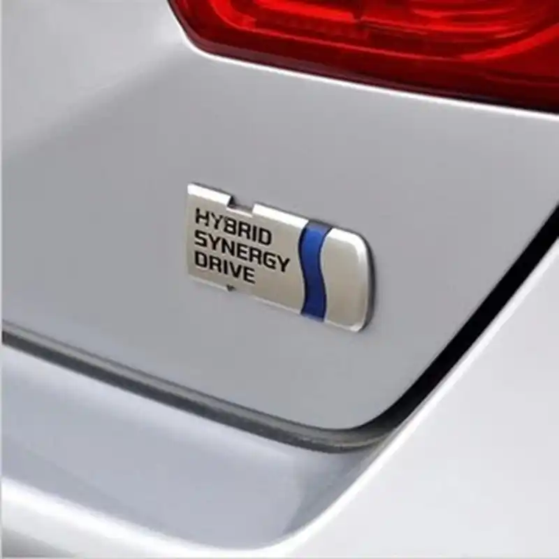 CAR STYLING ABS CHROME HYBRID BADGE EMBLEM 3D STICKER DECAL FOR TOYOTA ...