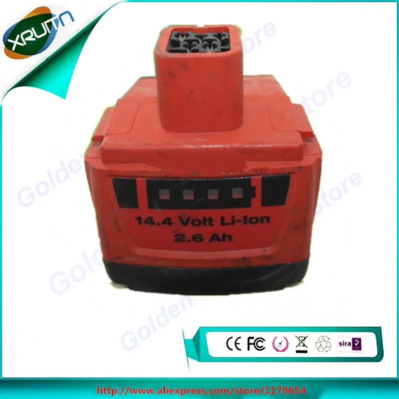 Free Shipping Hilti B144 CPC 14.4V Volt B14 2.6Ah 2600mah Li Ion ...
