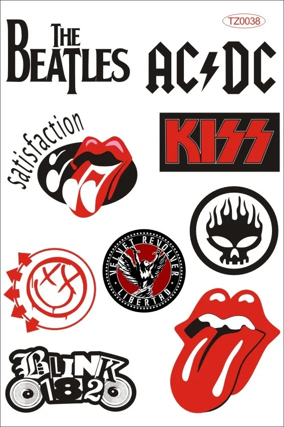 Car-sticker-punk-guitar-rock-stickers-hiphop-waterproof-stickers-music ...