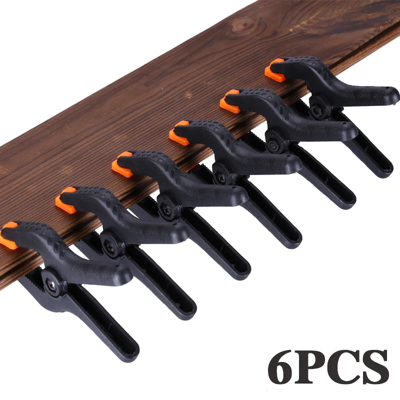 6ชิ้น/ล็อต3นิ้ว A Shape พลาสติกไนล่อนงานไม้ Clamps สำหรับฤดูใบไม้ผลิ ...