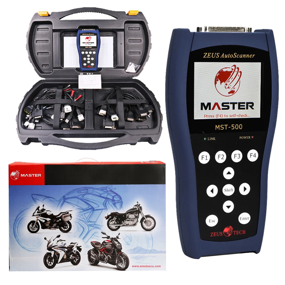Master ZEUS escáner de mano AutoScanner MST 500 OBD para motos ...