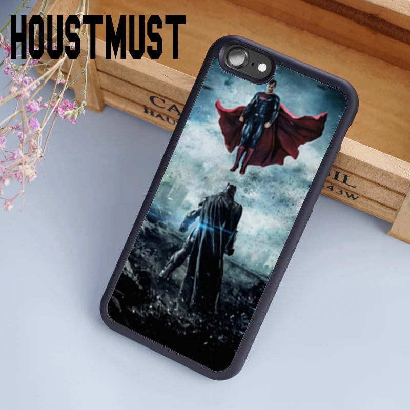 HOUSTMUST Batman VS Superman Rubber PC Printing Black Case cover For ...