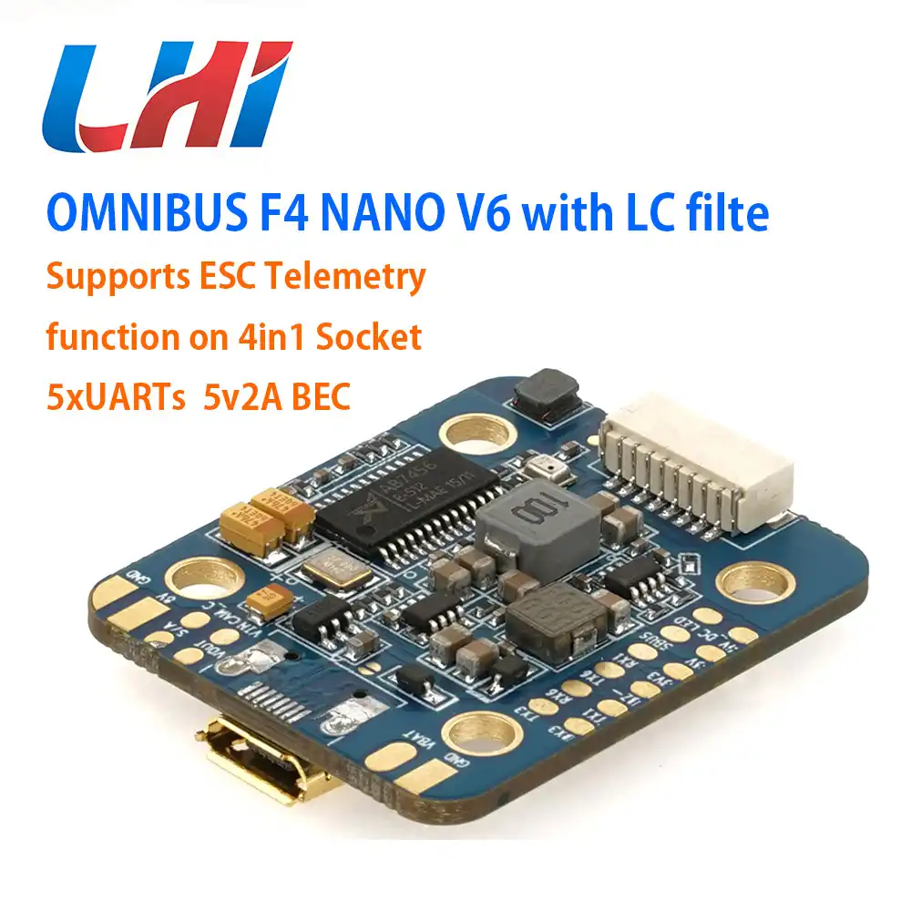 OMNIBUS F4 Nano v6 with LC filter flight controller uses the MPU6000 ...