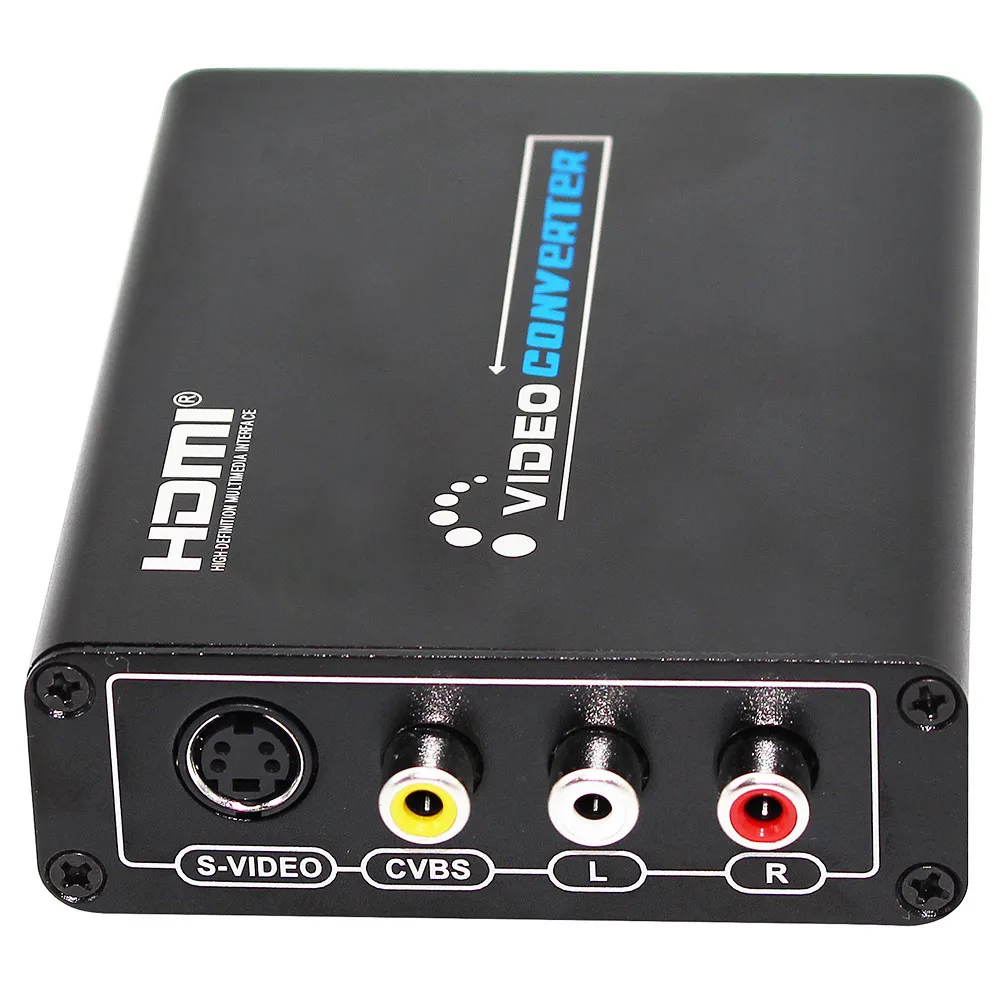 2 PCS HD to RCA AV+S VIDEO Converter Adapter HDMI2AV 1080P HD Video ...