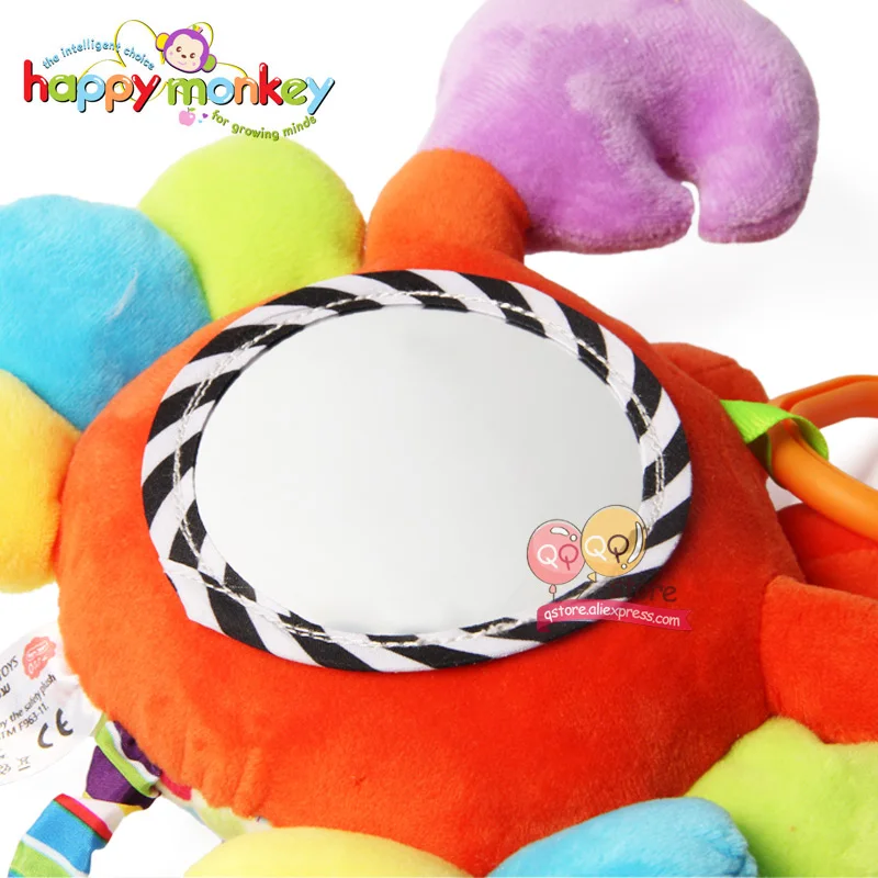 Big Discount Happy Monkey Plush Stuffed Stroller Crib Accessories Soft ...