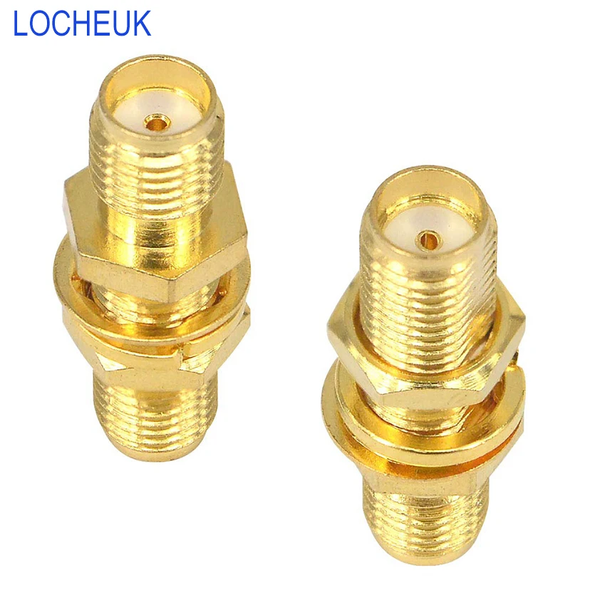 SMA Socket Connector Panel Chassis Mount SMA Female to Female Bulkhead ...