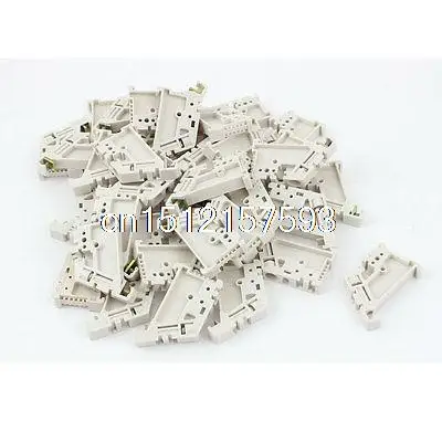 50Pcs-35mm-DIN-Rail-Screw-Fixed-Terminal-Block-End-Stopper-Mounting ...