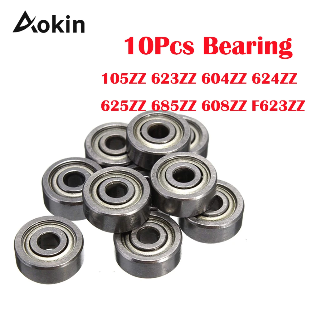 10Ps-608ZZ-623ZZ-Double-Shielded-Miniature-High-carbon-Steel-Single-Row ...
