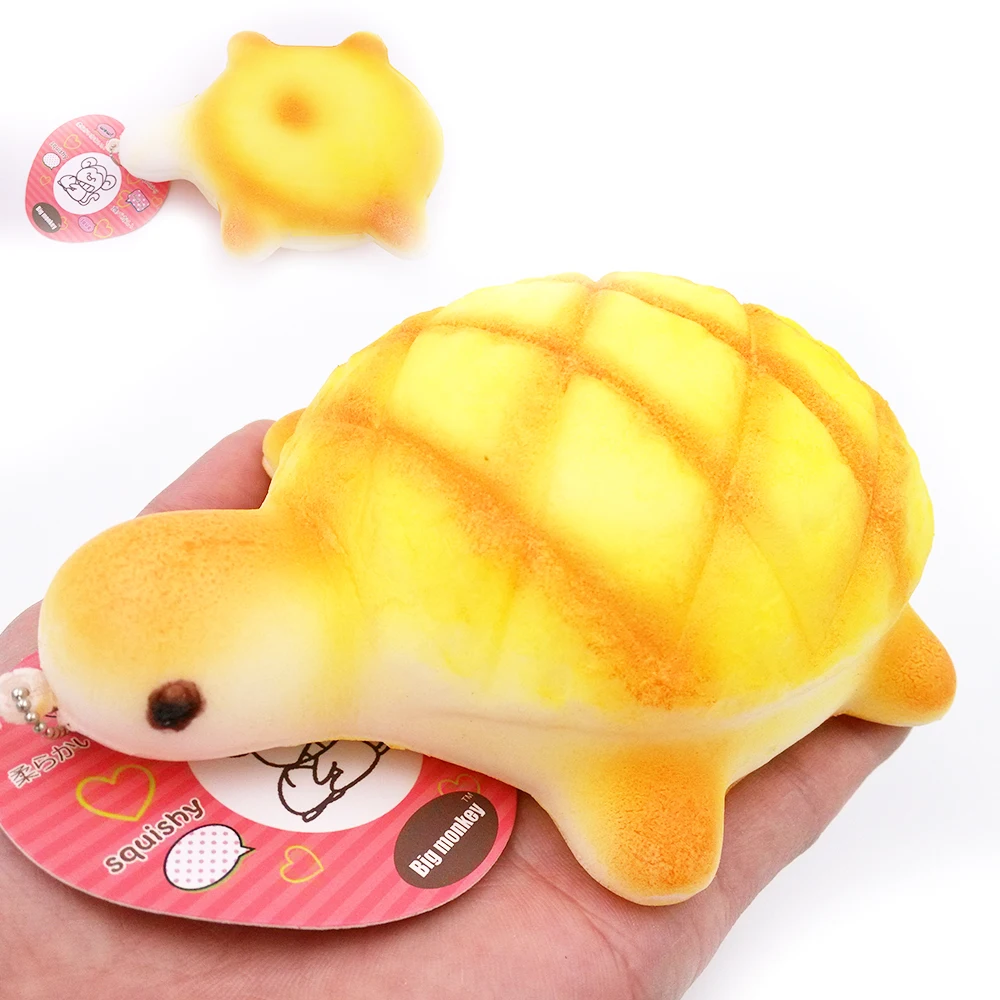 1pcs 20pcs/lot Jumbo 14cm Kawaii tortoise Soft Yellow Turtle Bun ...