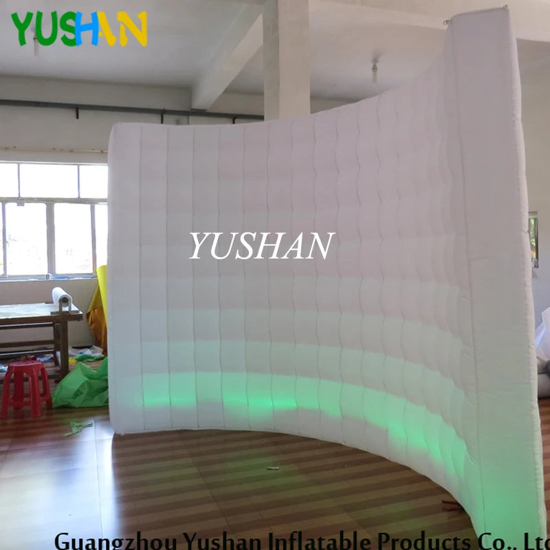 3m White Inflatable Photo booth wall Backdrop stand photography use ...