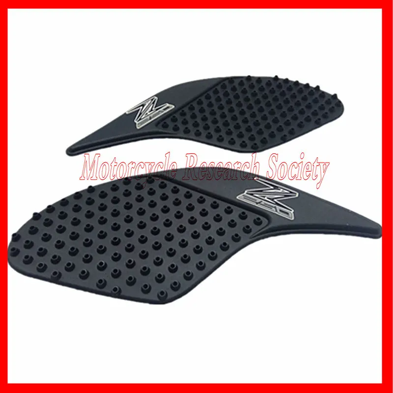 Black Rubber Motorcycle Gas Tank Pad Traction Side Pads Gas Fuel Knee