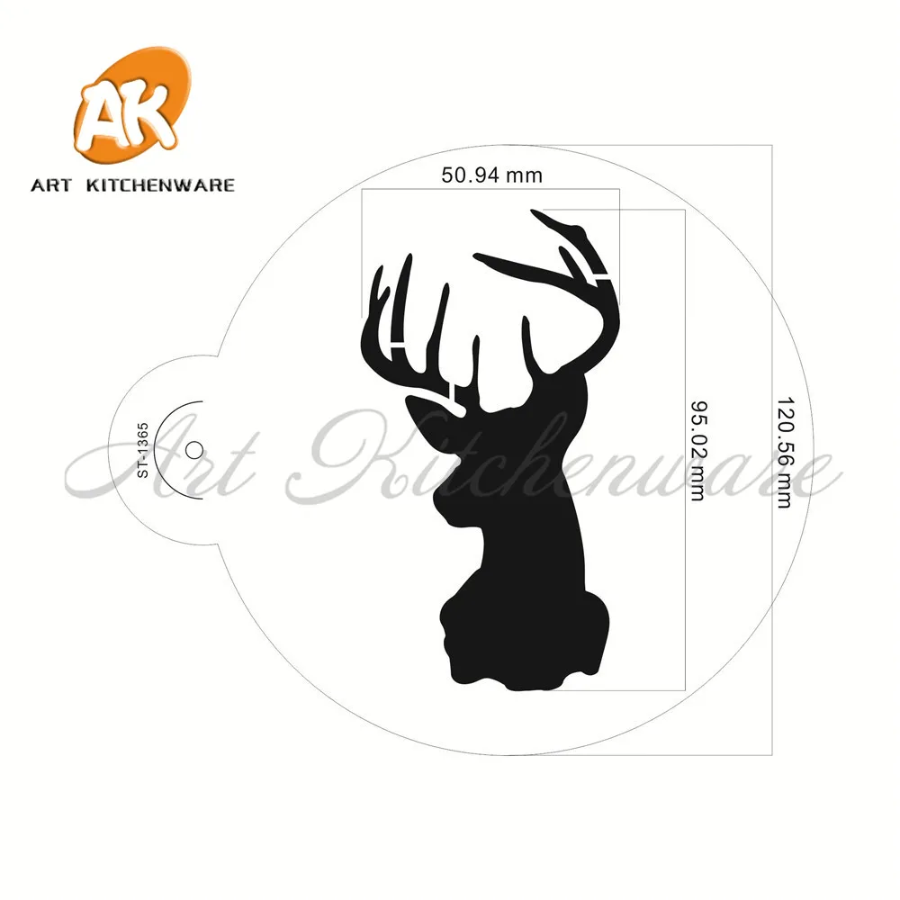 Deer Head Stencil Template