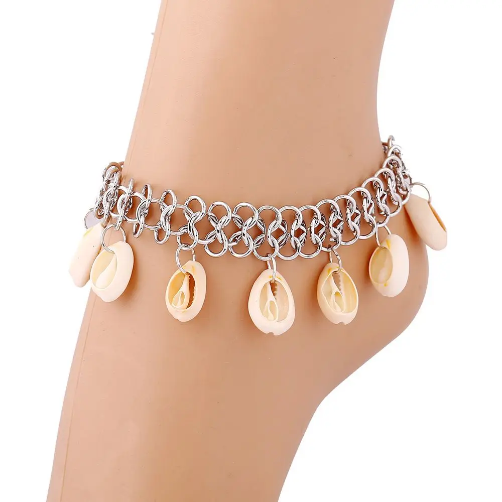 Geometric Beach Shell Anklet Bracelet European Fashion Shiny Women Girl Popular Sexy Foot