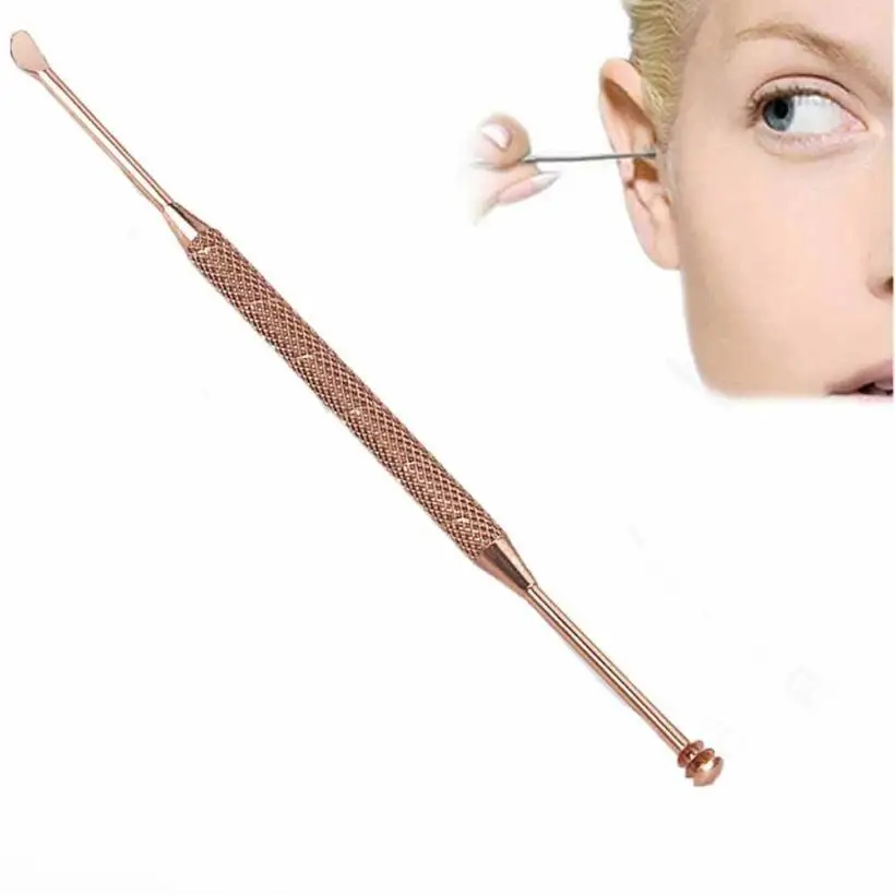 360 degree Stainless Steel Ear spring screw dig ear Clean Ear Wax ...