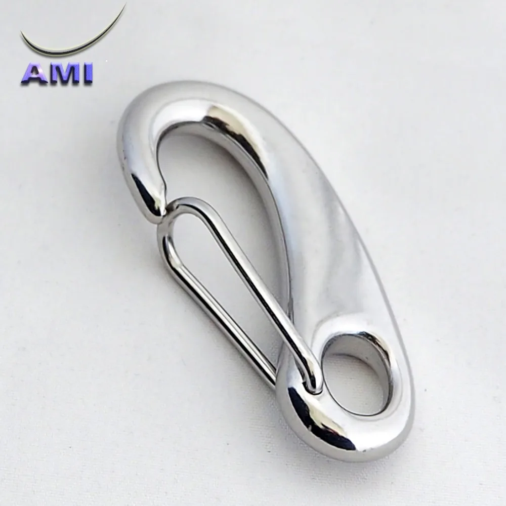 30mm Spring Gate Snaps 316 Stainless Steel Hooks Marine Boat Rigging ...