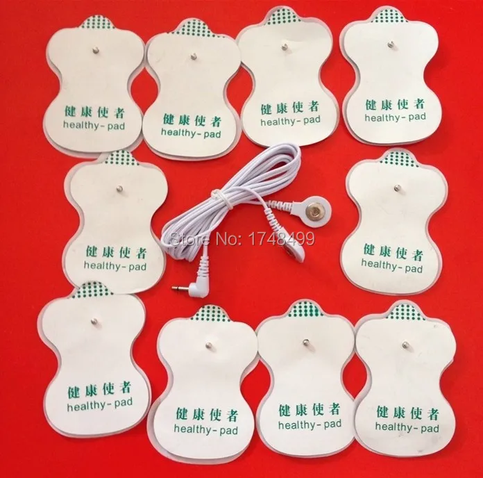 1 Pc Electrode Lead wire 3.5mm plug +20pcs Healthy ELectrode Pads For ...