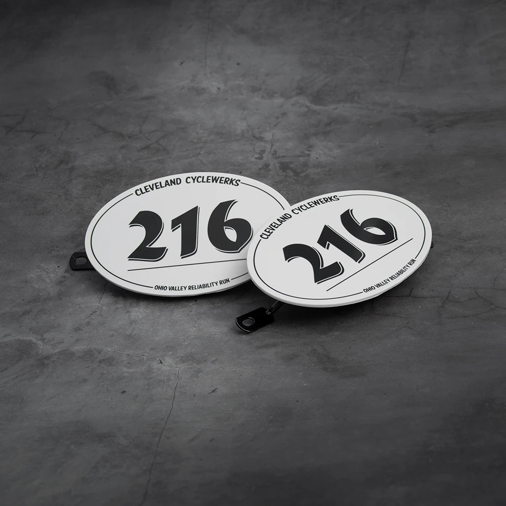 2PCS-Motorbike-Table-NUMBER-PLATE-For-MOTO-CAFE-RACER-Tracker-Scrambler ...