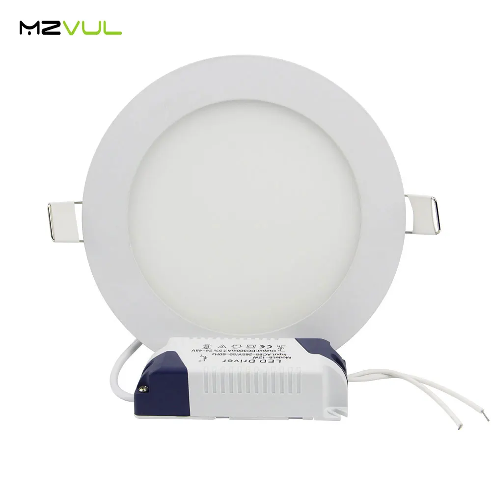 Dimmable Round LED Downlight 6w 12w 15w 18w Recessed Ceiling lights ...