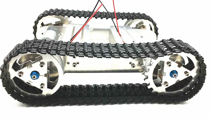 DIY Tracked vehicle Metal robot Tank chassis Track Caterpillar car ...