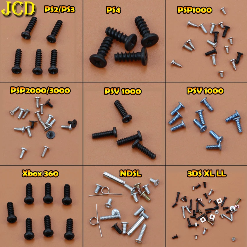 Jcd Screw Kit For Ps2 Ps3 Ps4 Psp1000 Psp2000 Psp3000 Psv1000 For Xbox ...
