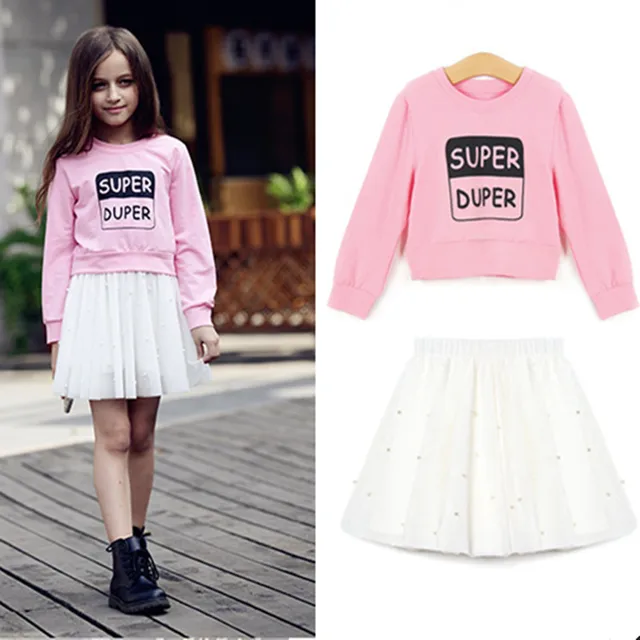 6 12 años 160 cm los niños nuevo otoño niñas ropa! 2015 otoño chicas de ...