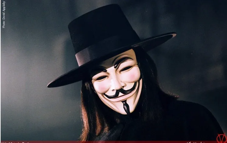 200pcs V V for vendetta mask Halloween theme/ghost dance step/V for ...