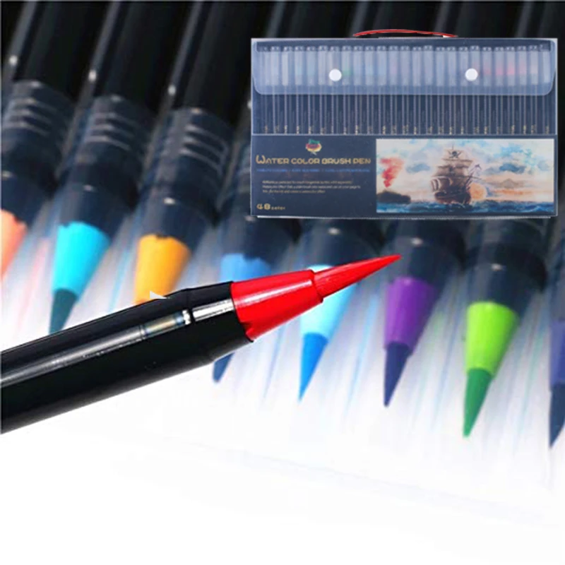 Professional Colors Markers Set Drawing Brush Pens Sketching Student ...