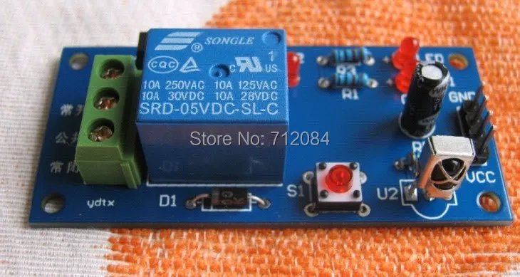 1 Channel Infrared Remote Control Relay Module 5v Infrared Remote ...