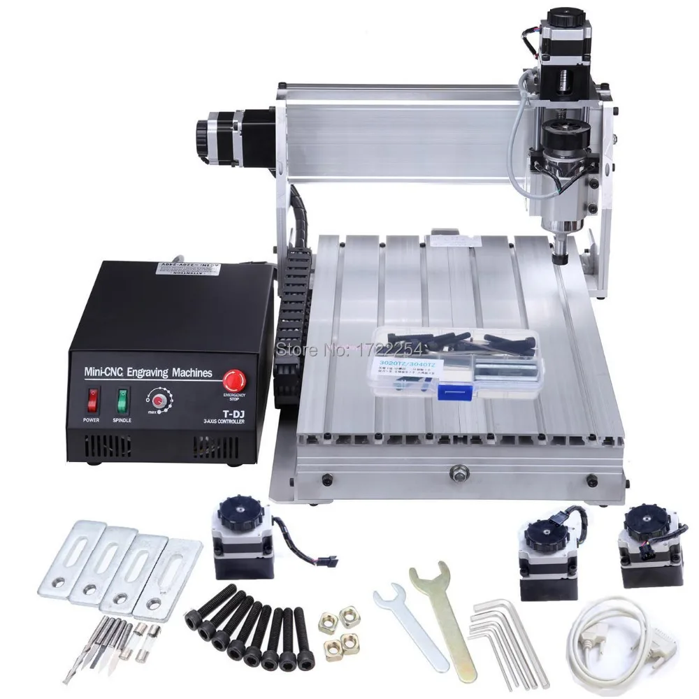 Free Shipping 3 Axis Cnc 3040t-dj Router Engraver/ Engraving Machine ...