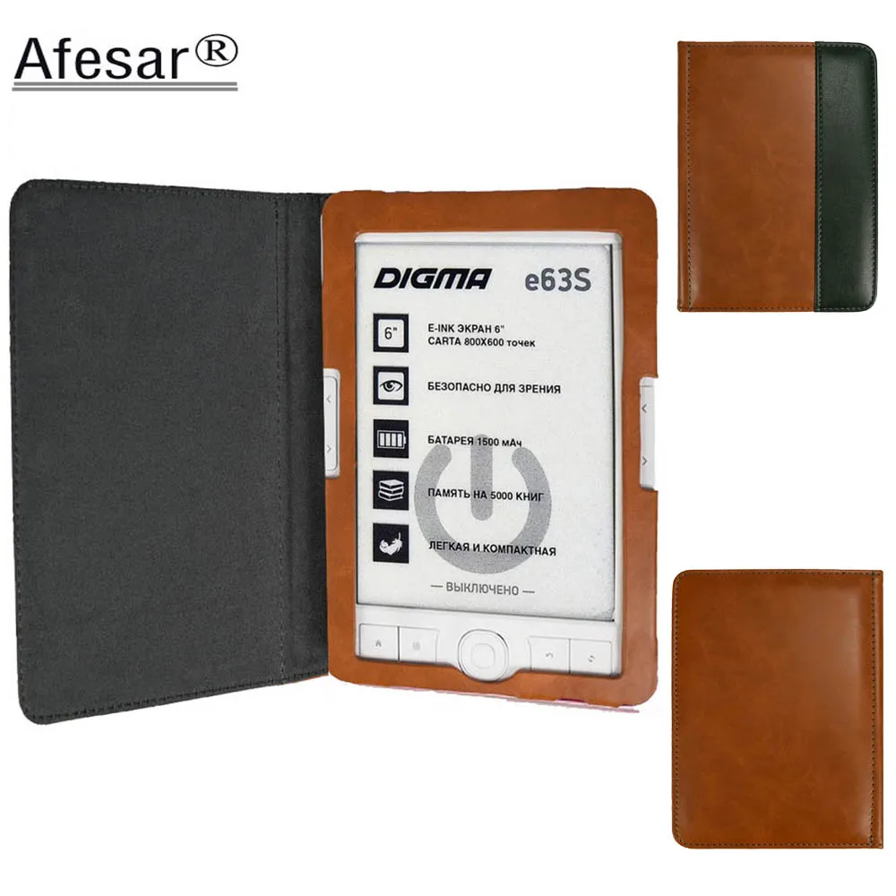 Afesar Flip Cover For Digma E63s E63sdg eReader Leather Book Case Magnetic Clasp Flip Good Fit ...