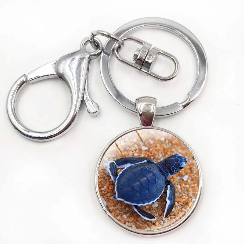 Turtle Keychain Sea Turtle Keychains Ocean Beach Jewelry Marine Life ...