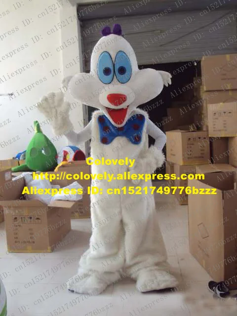 Funny White Rabbit Bunny Mascot Costume Mascotte Hare Lepus Jackrabbit ...