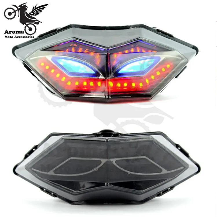 brand smoke lens original part motorcycle tail light for ninja LED tail ...